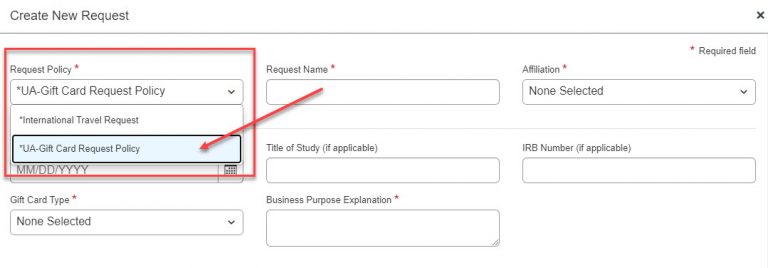 UA Gift Cards Guide | Accounts Payable